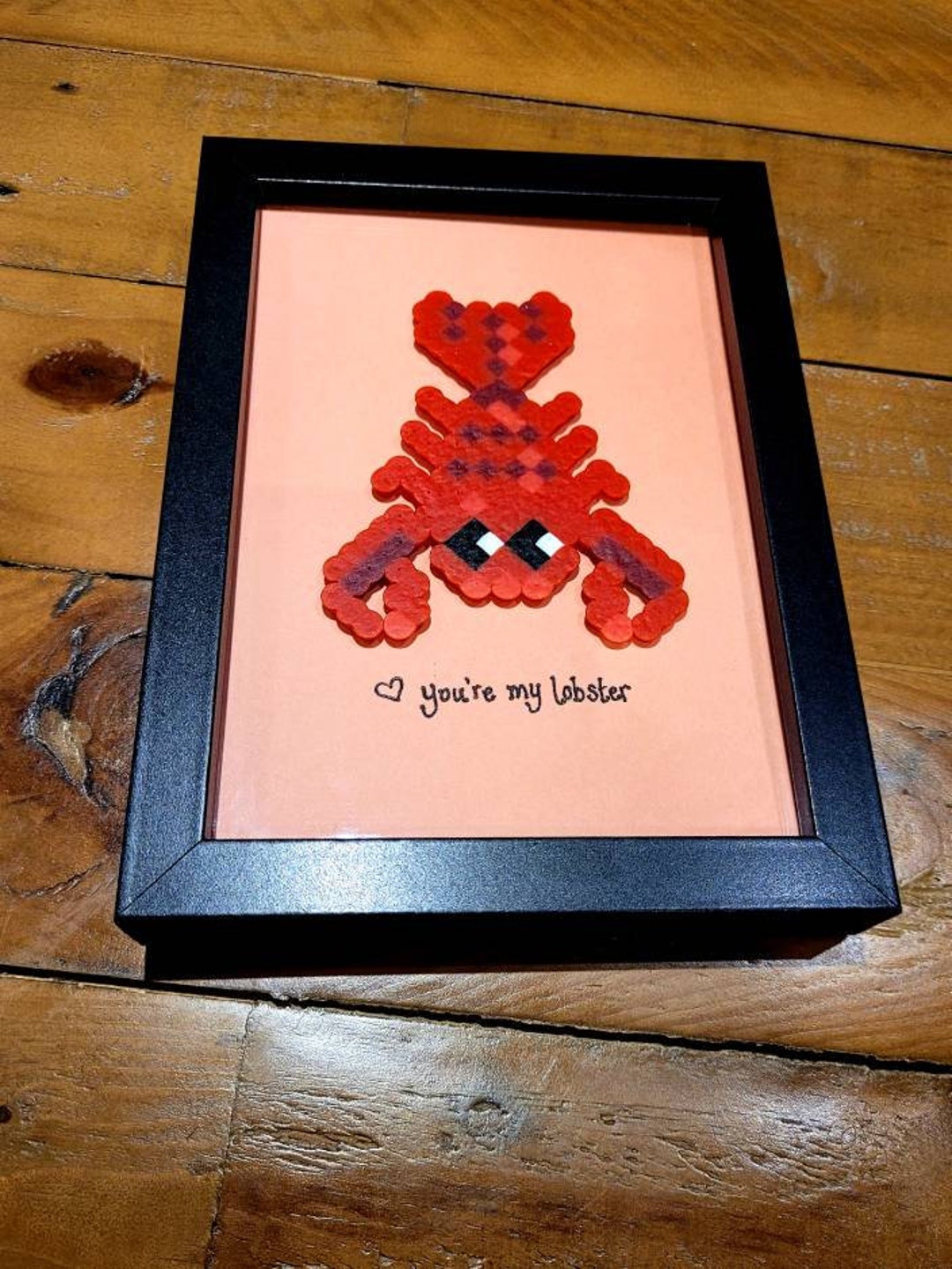 You're My Lobster Pixel Art Framed - Etsy