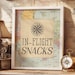 In-flight Snacks Sign Travel Compass Around the World Baby Shower ...