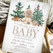 EDITABLE Winter Polar Bear Baby Shower Game Baby Bingo Games Blue Boy ...