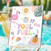 Girl Pool Splash Pool Fuel Table Sign Pool Birthday Summer Party Decor ...