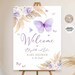 EDITABLE Girl Purple Lavender Boho Butterfly Baby Shower Sprinkle ...