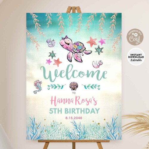 Editable Under the Sea Birthday Party Chip Bag Wrapper - Etsy