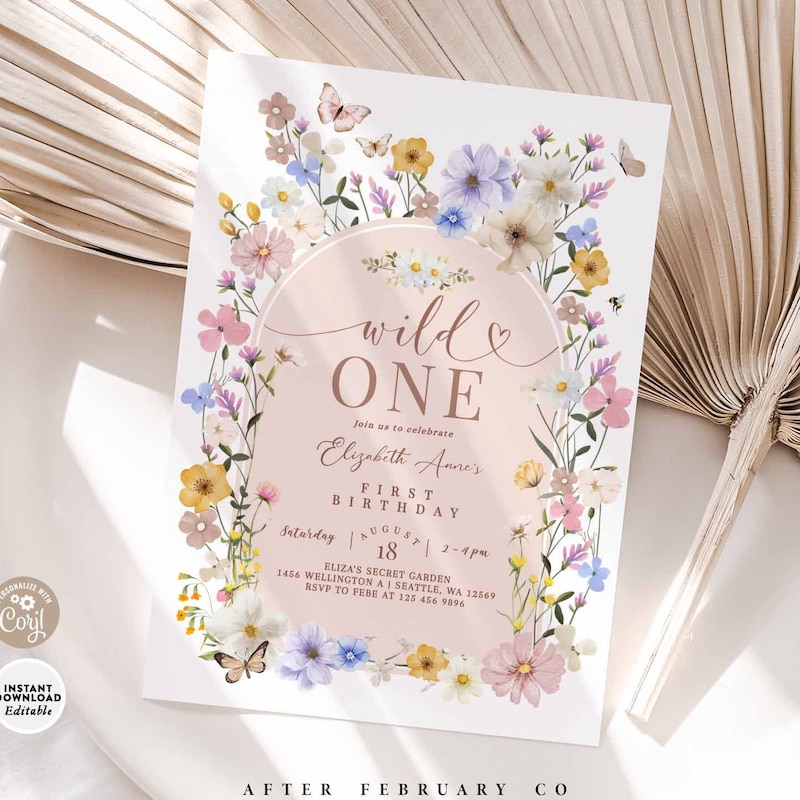 Wildflower One Card - Etsy UK