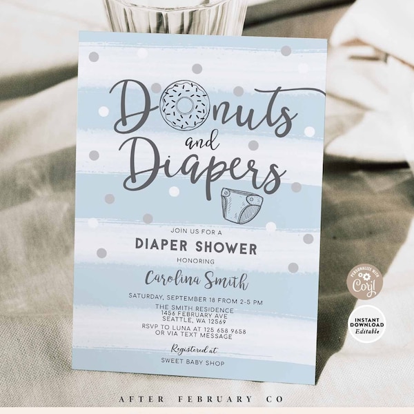 Diaper Shower Invitation - Etsy