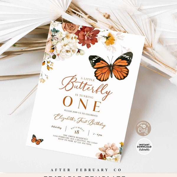 Butterfly Invitation - Etsy