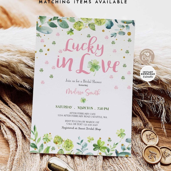 Irish Bridal Shower Invitation - Etsy