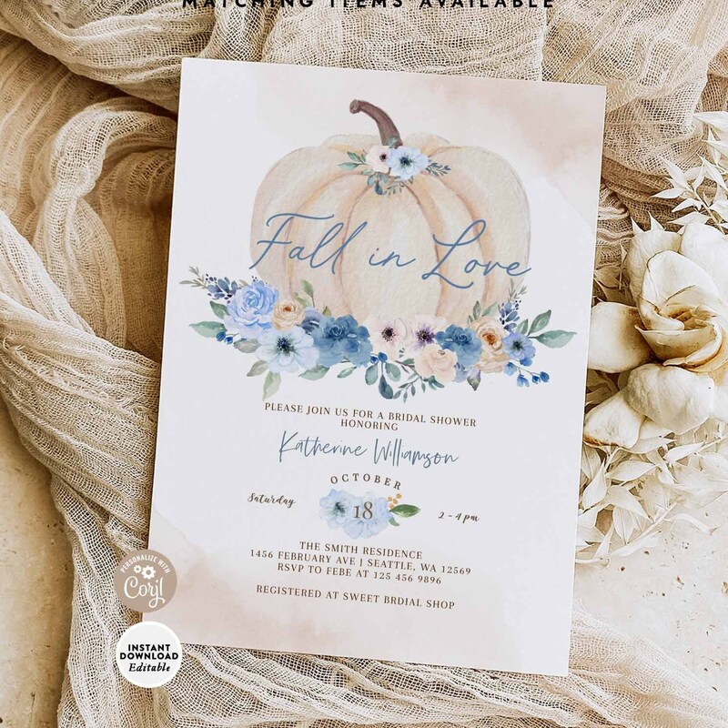 Fall in Love Invitation - Etsy