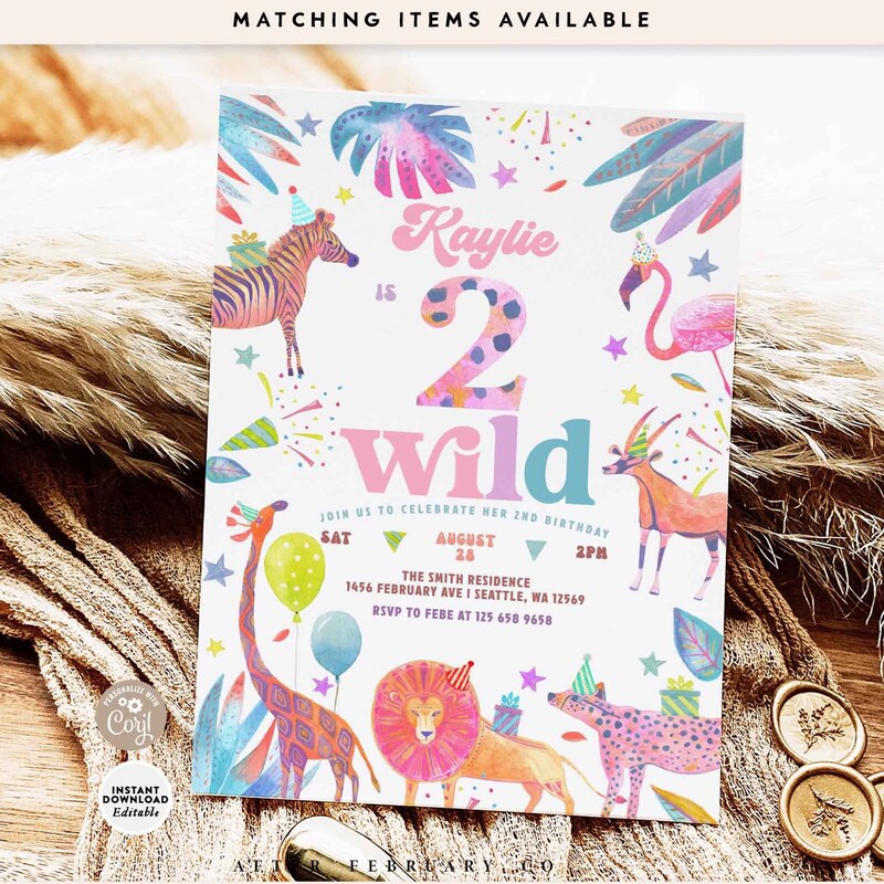 Two Wild Birthday - Etsy
