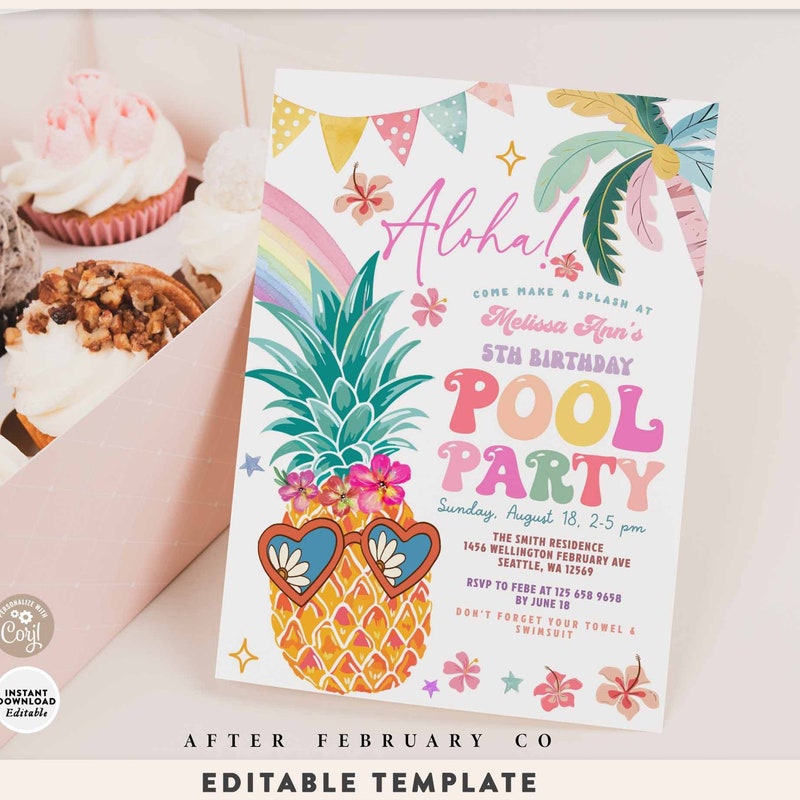 Aloha Invitation - Etsy