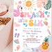 Editable Splash Into SIX 6th Birthday Pool Party Invitation Girly ...