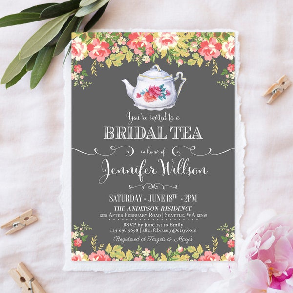 Kitchen Tea Invite - Etsy