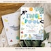 Editable Boy TWO the POOL 2nd Birthday Pool Party Invitation Whale ...