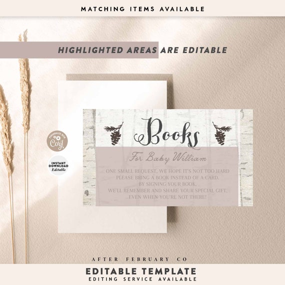 Plantilla Imprimible Para Llevar Un Libro Para Baby Shower Invitación