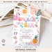 Editable Splash Into SIX 6th Birthday Pool Party Invitation Girly ...