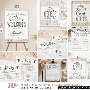 Rustic Baby Word Scramble Game // Mountain Rustic Hunting Arrows ...