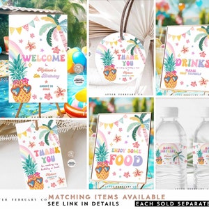 Editable Goodbye School Aloha Summer Teacher Tag Appreciation Gift Tags ...