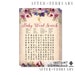 Baby Word Search Game Printable Plum Purple Floral Fairy Baby Shower ...