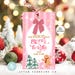 Teacher Merry and Bright Tags: Teacher Pink Holiday Christmas Tag ...