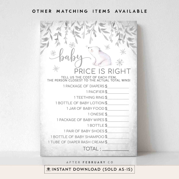 Polar Bear Baby Shower - Etsy
