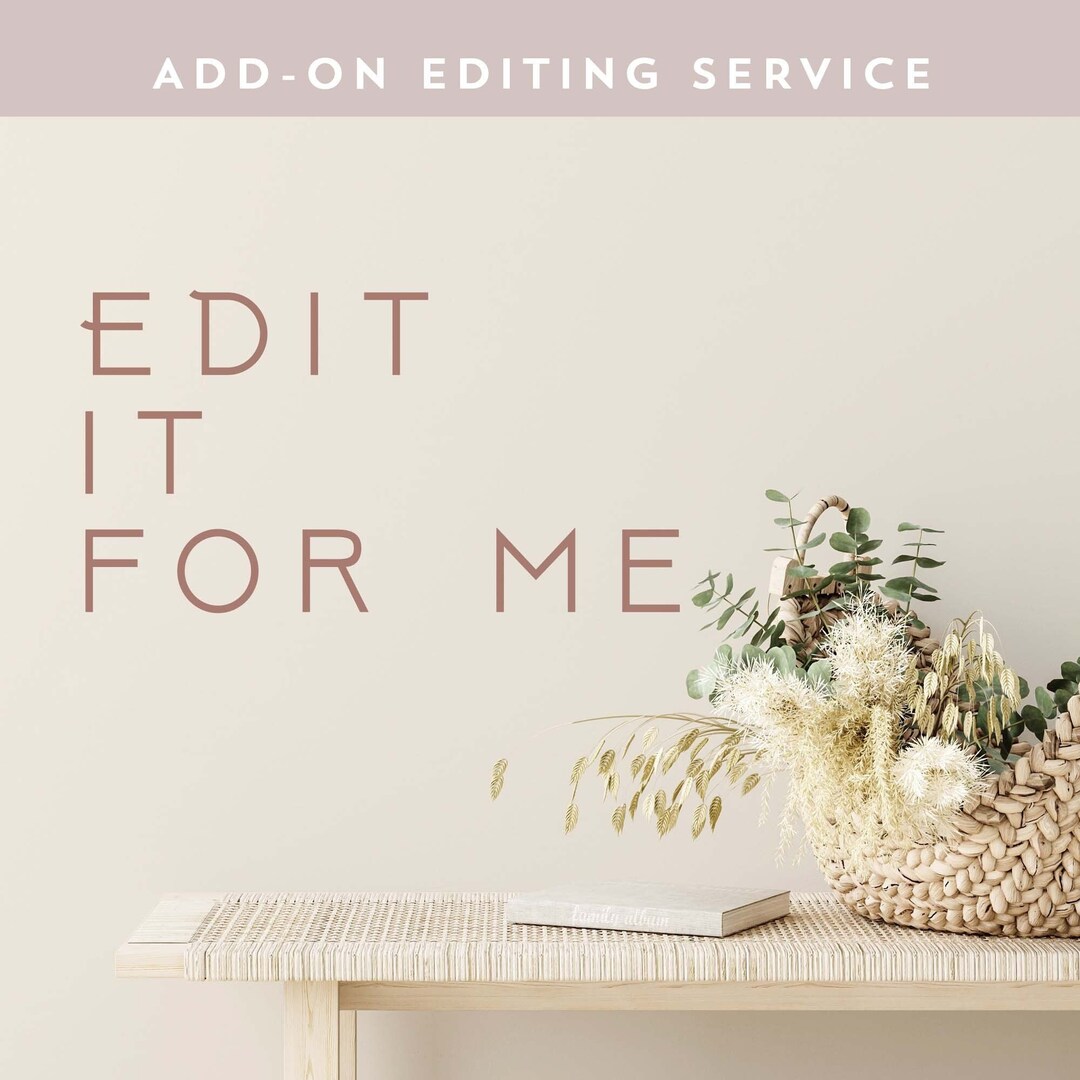 Editing Fee - for Invitation - Edit the File for Me! Designer Edit for ...