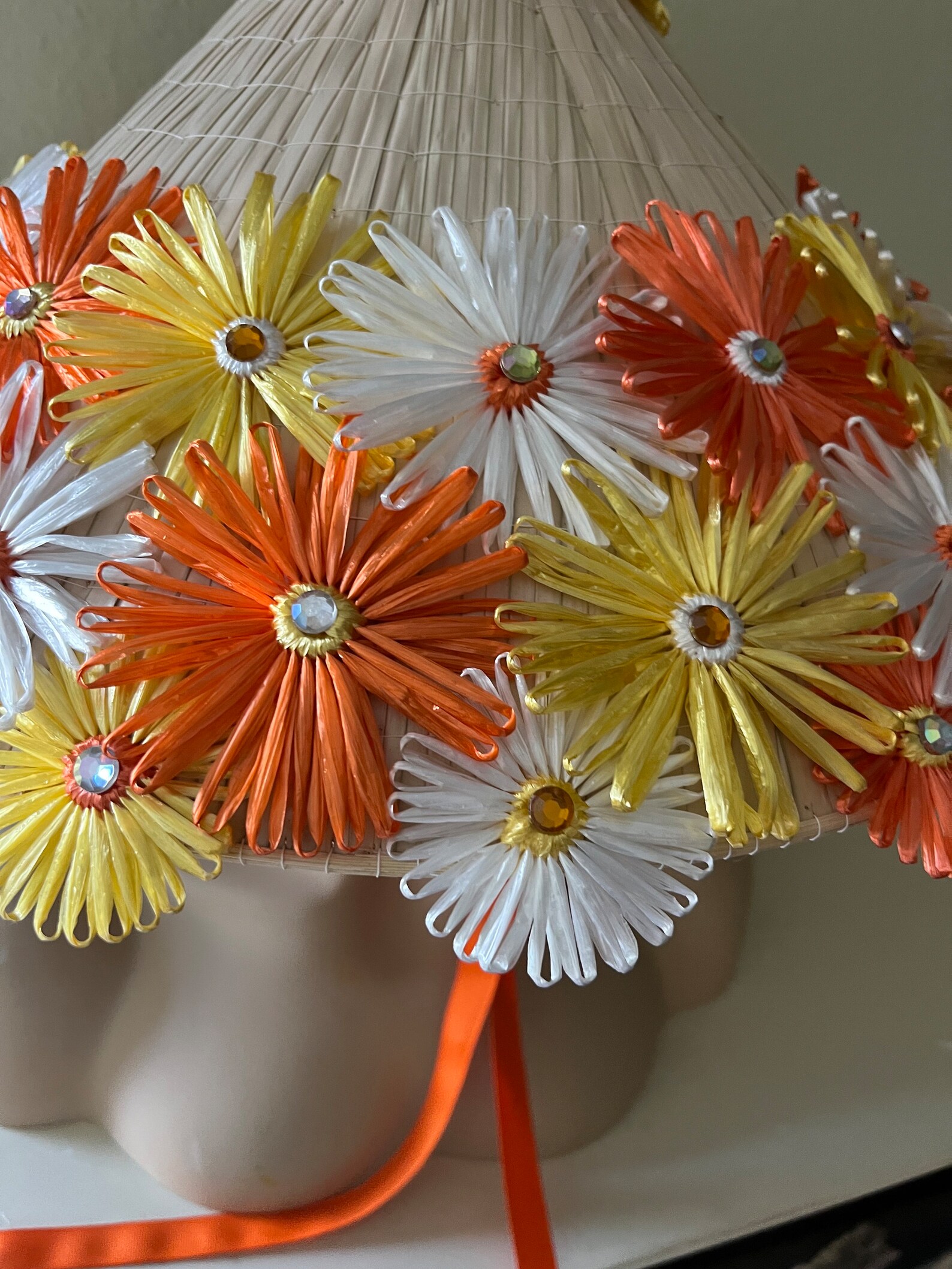 The Mimi Luxe Tiki Hat 1950’s/1960’s-style Sun Hat Summer Hat Conical ...