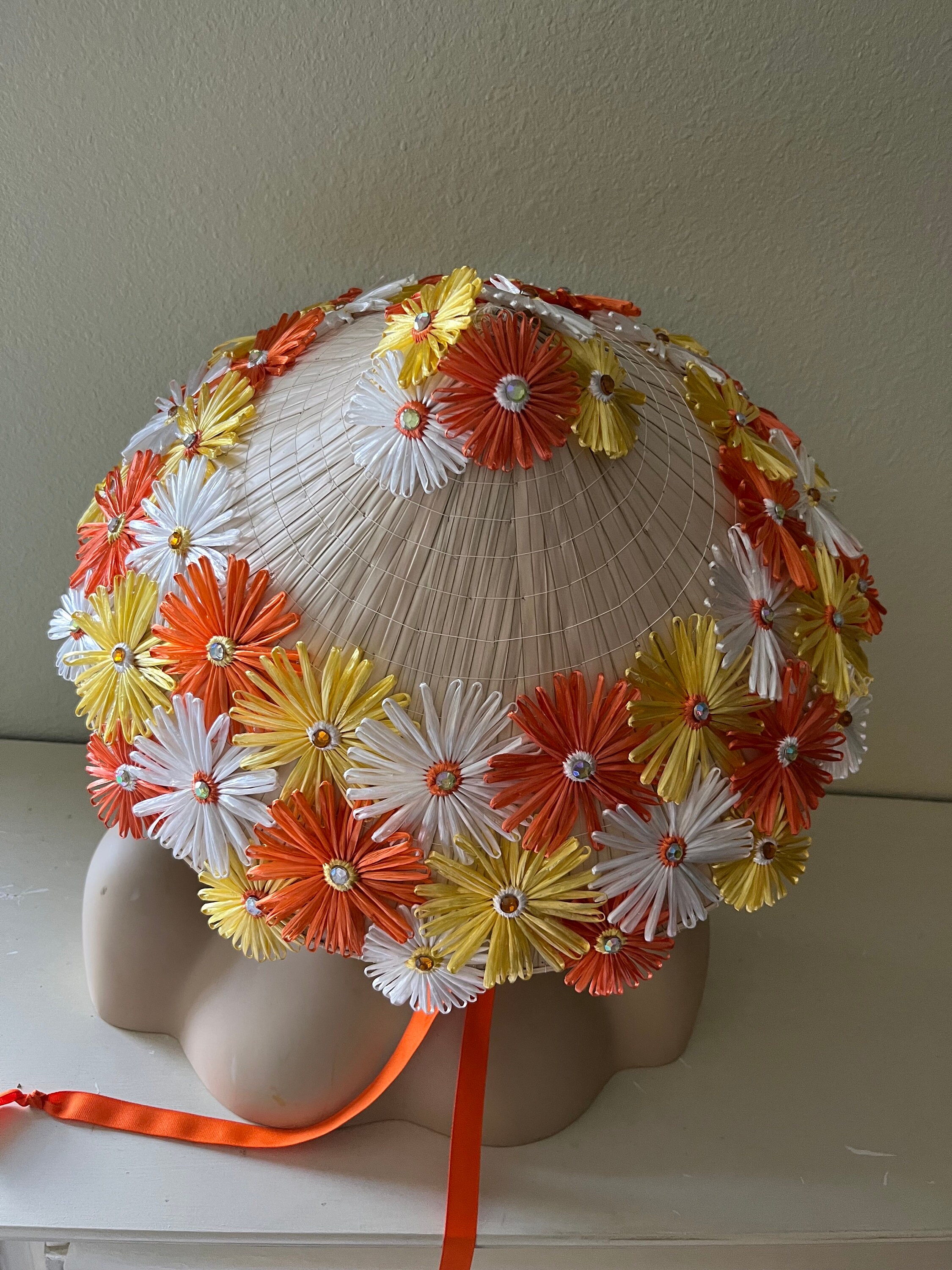 The Mimi Luxe Tiki Hat 1950’s/1960’s-style Sun Hat Summer Hat Conical ...