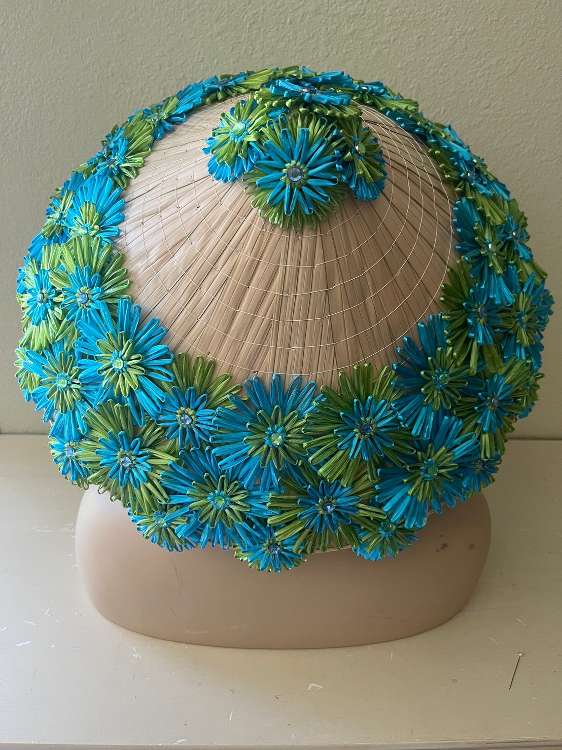The Stella Luxe Tiki Hat 1950’s/1960’s-style Sun Hat Summer Hat Conical ...