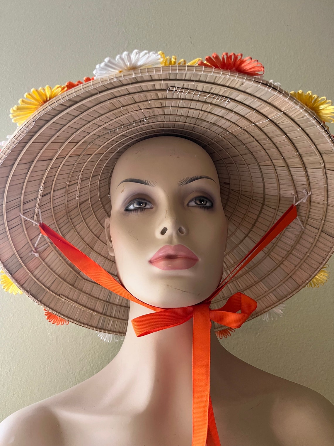 The Mimi Luxe Tiki Hat 1950’s/1960’s-style Sun Hat Summer Hat Conical ...