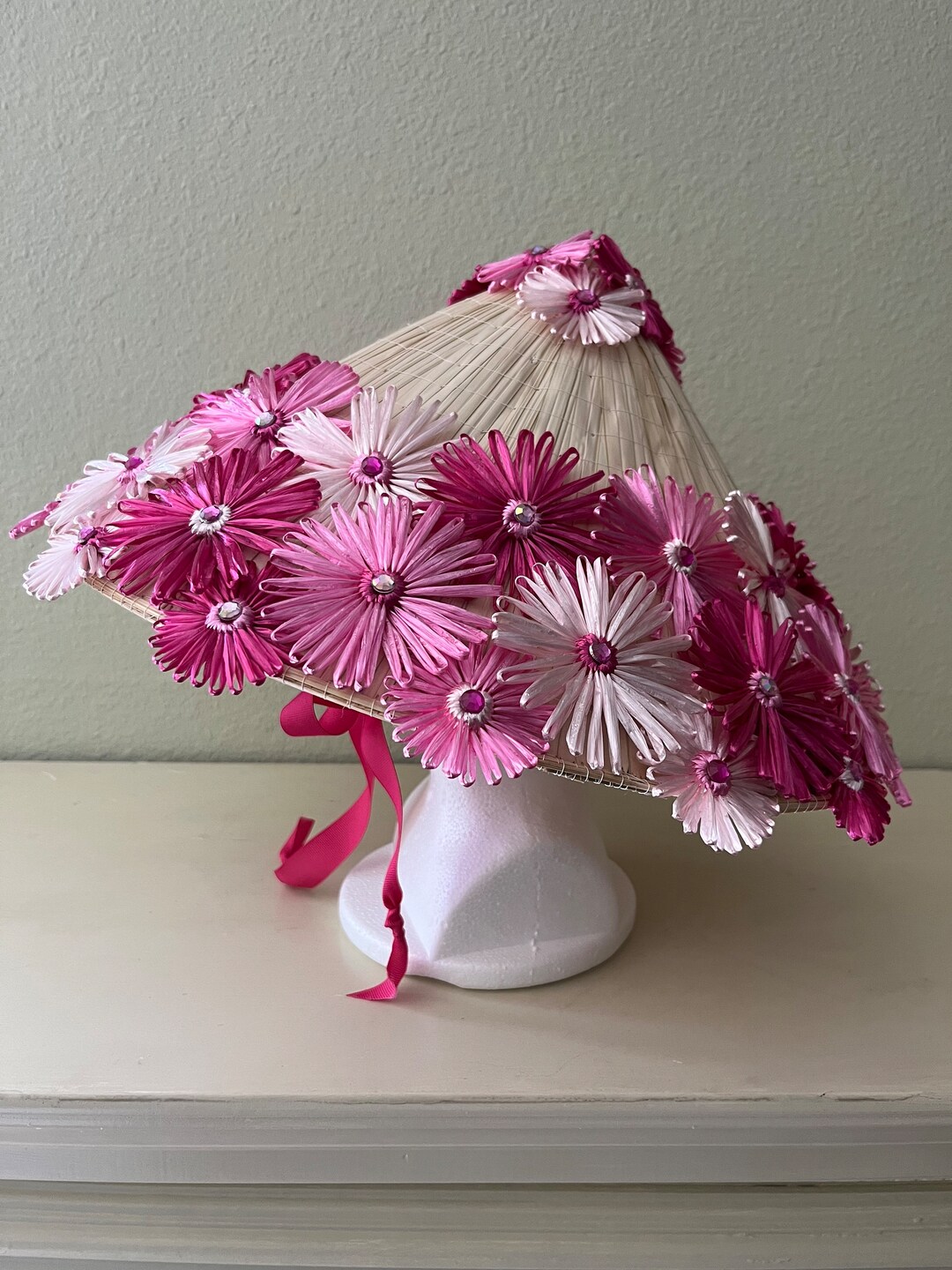 The Mimi Luxe Tiki Hat 1950’s/1960’s-style Sun Hat Summer Hat Conical ...