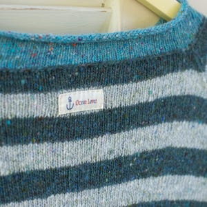 Nautical Sweater "ocean Lover" / Wool Sweater / Tweed Sweater / Women ...