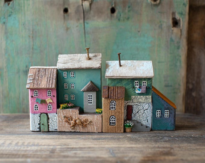 Wooden Houses / Rustic Houses - Etsy