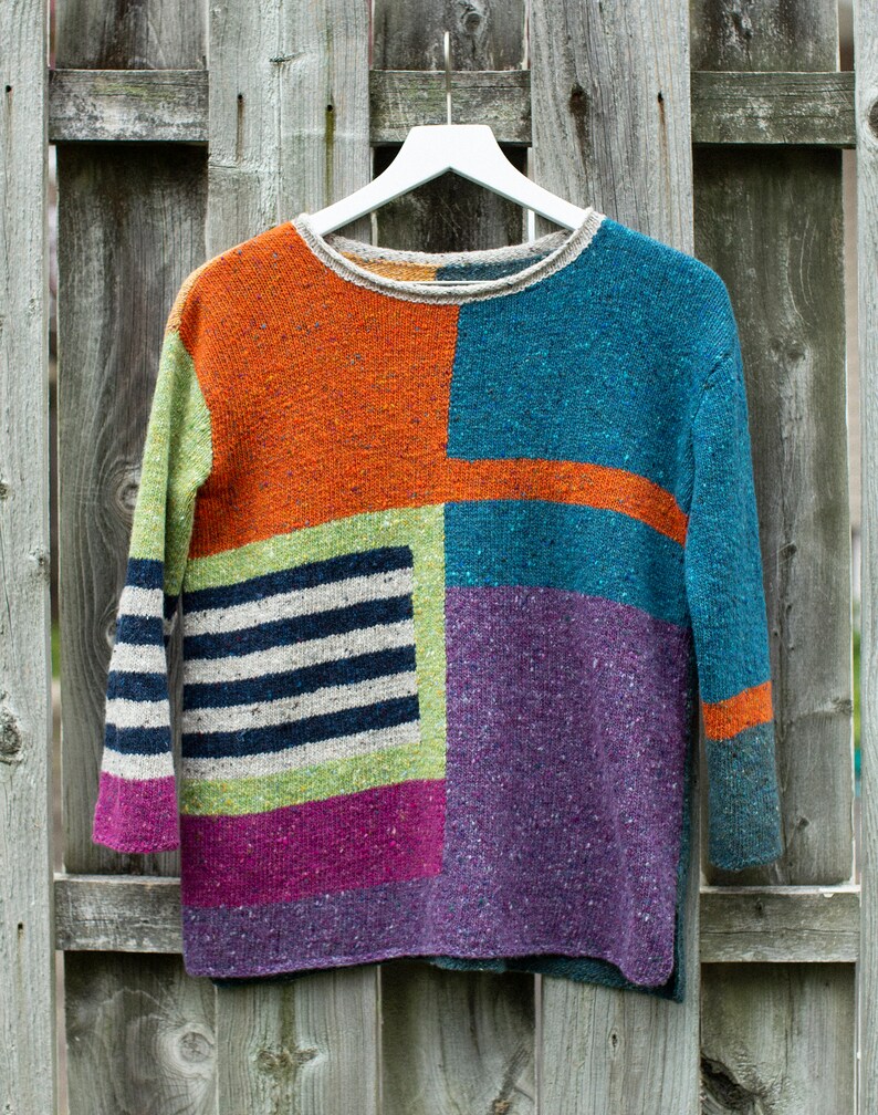 Colorblock Sweater / Women Sweater / Wool Sweater / Patchwork | Etsy