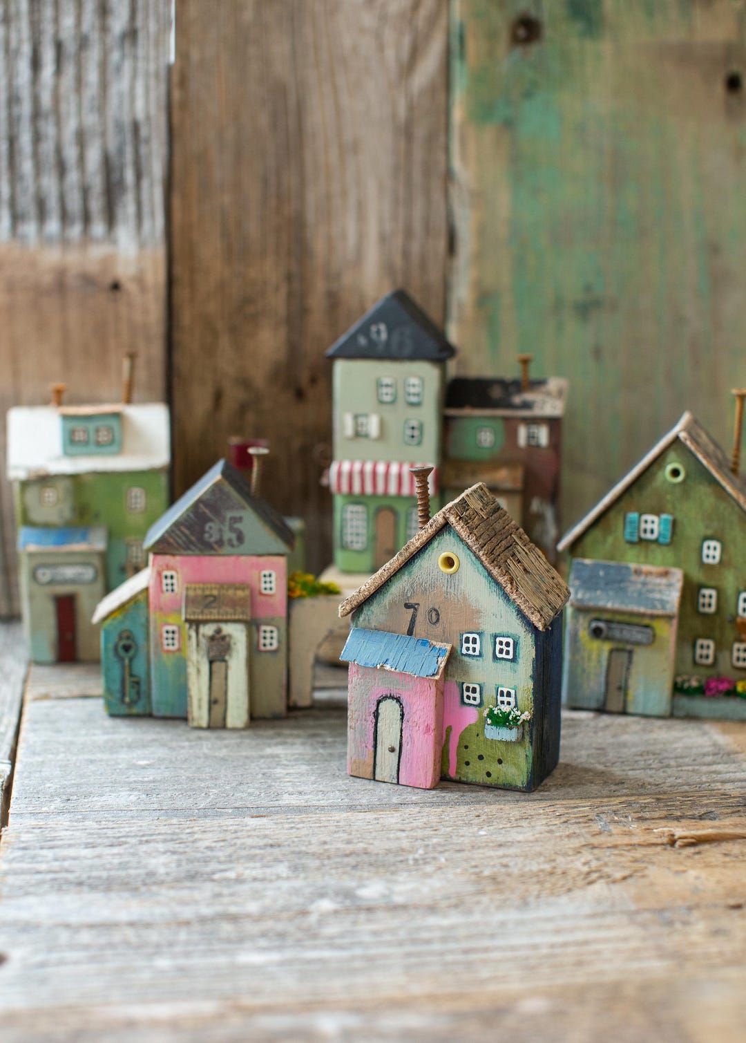 Wooden Houses / Rustic Houses - Etsy