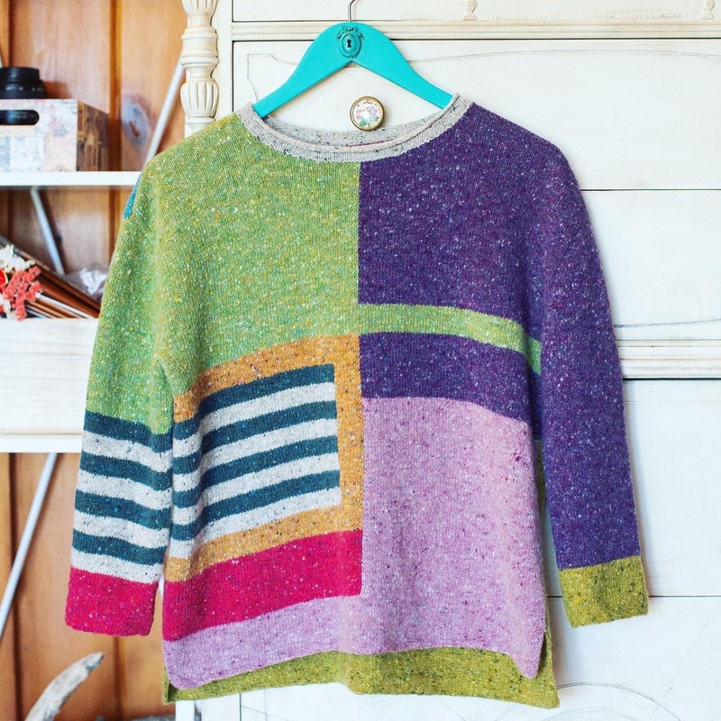 Colorblock Sweater - Etsy