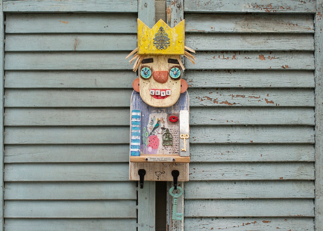 Wooden Prince/key Holder/vintage Art - Etsy