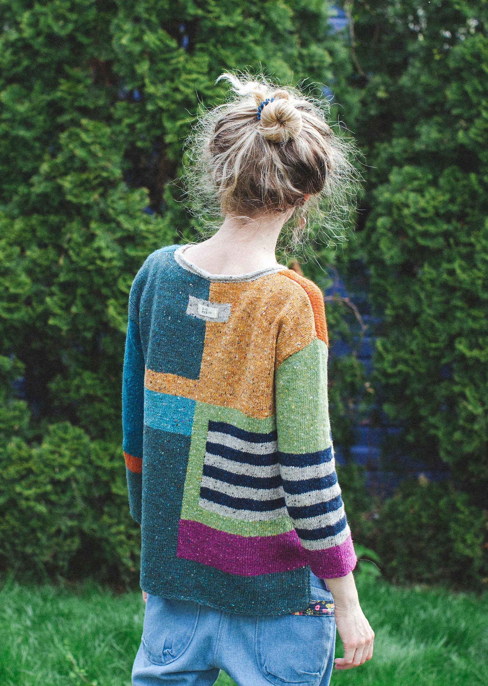 Colorblock Sweater / Women Sweater / Wool Sweater / Patchwork | Etsy