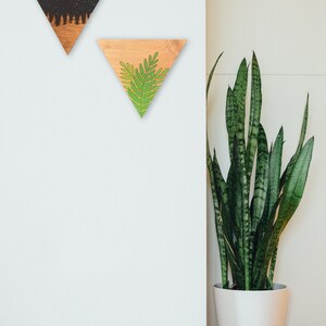 Fern Triangle Wall Art Small Wall Art Outdoor Lover Decor - Etsy