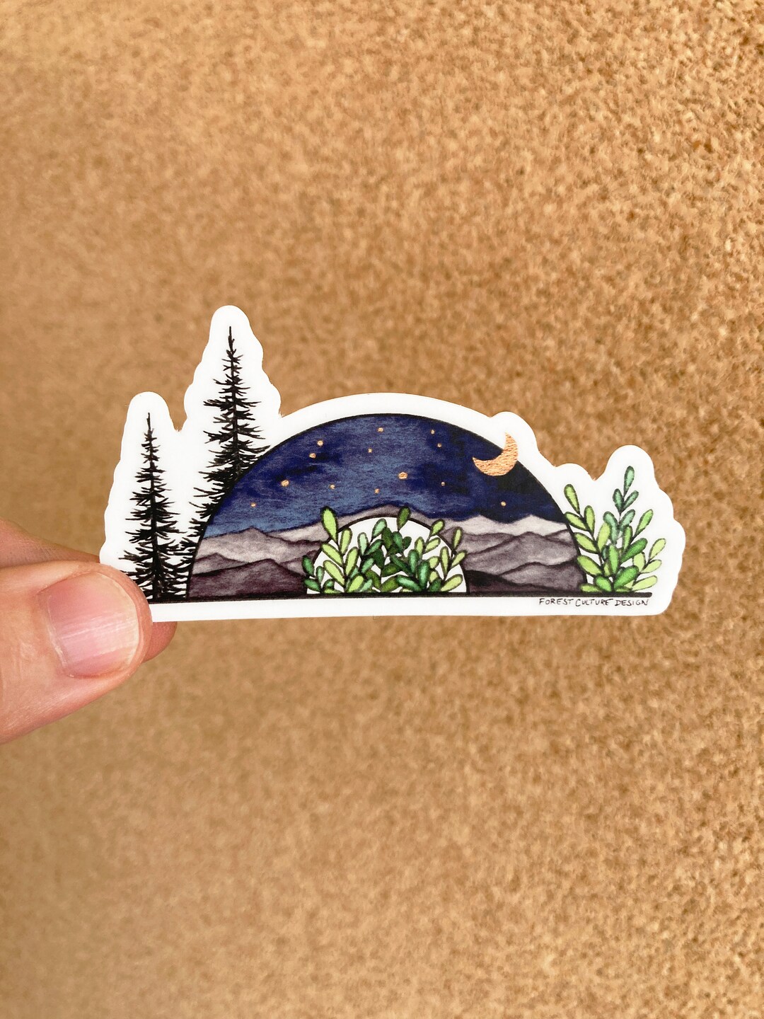 Grounded Semi-circle Stickers - Etsy
