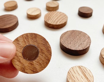 Wood Circle Magnets - Etsy