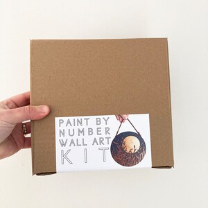 Moonlight Paint by Number Kit DIY Kit for Adults Wood Wall Art Starry ...