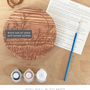 Moonlight Paint by Number Kit DIY Kit for Adults Wood Wall Art Starry ...