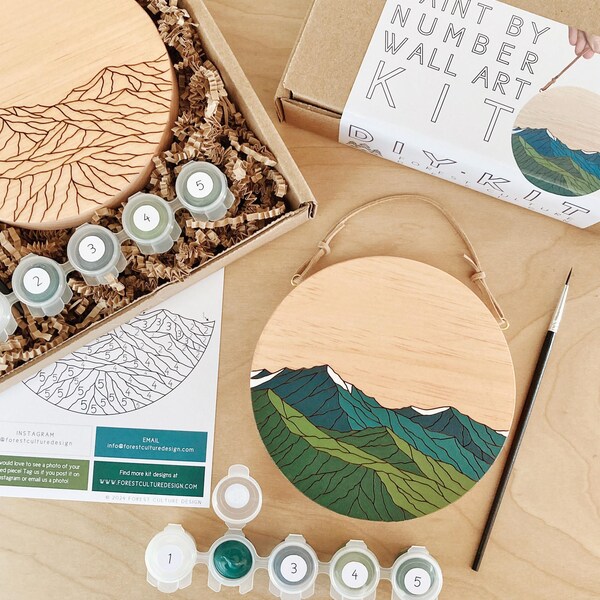 Watercolor Paint by Number - Etsy