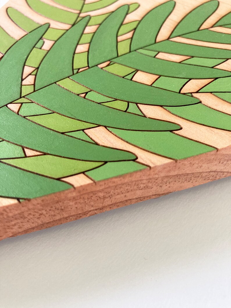 Fern Triangle Wall Art Small Wall Art Outdoor Lover Decor - Etsy