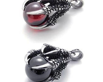 Mens ruby pendant | Etsy