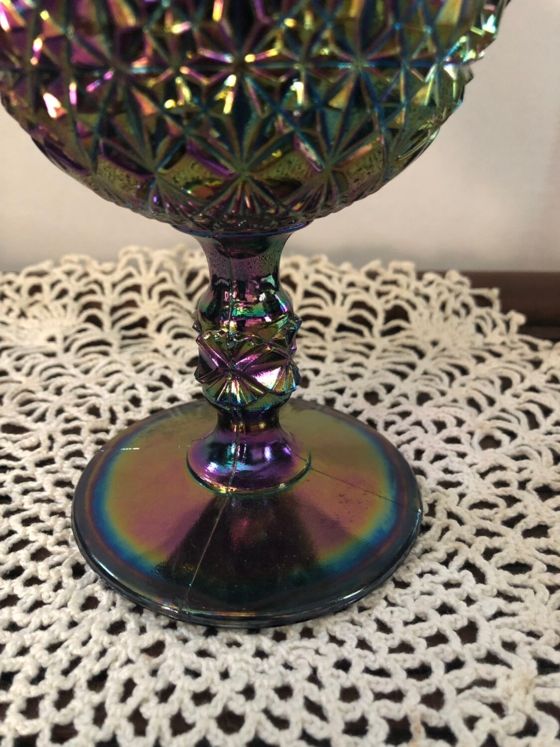 Fenton Double Crimped Compote - Etsy