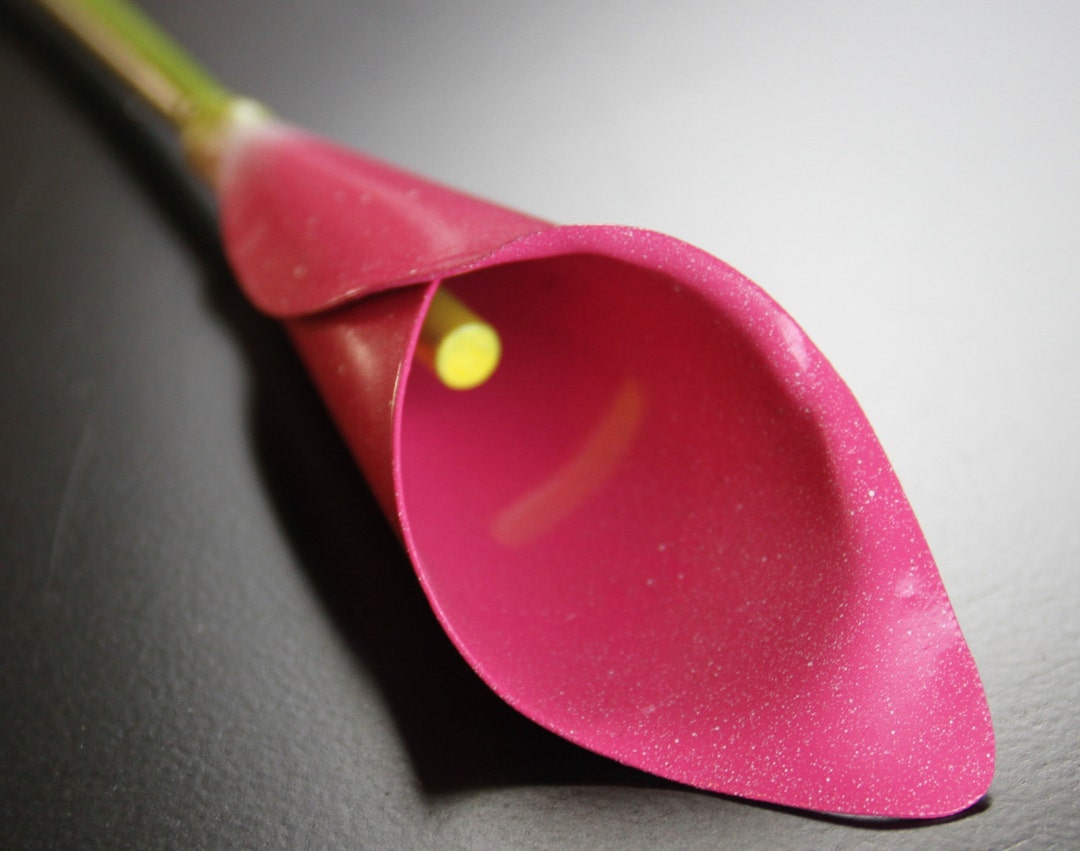 Valentines Day, Metal Calla Lily, Wedding Bouquet, Pink Lilly, 11th ...