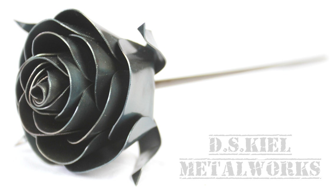 Stylized Metal Rose 11th Anniversary 6th Anniversary 4th - Etsy