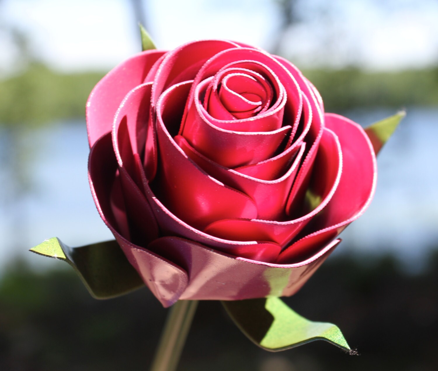 Stylized Metal Rose, Eleventh Anniversary, 11th Anniversary, 6th ...