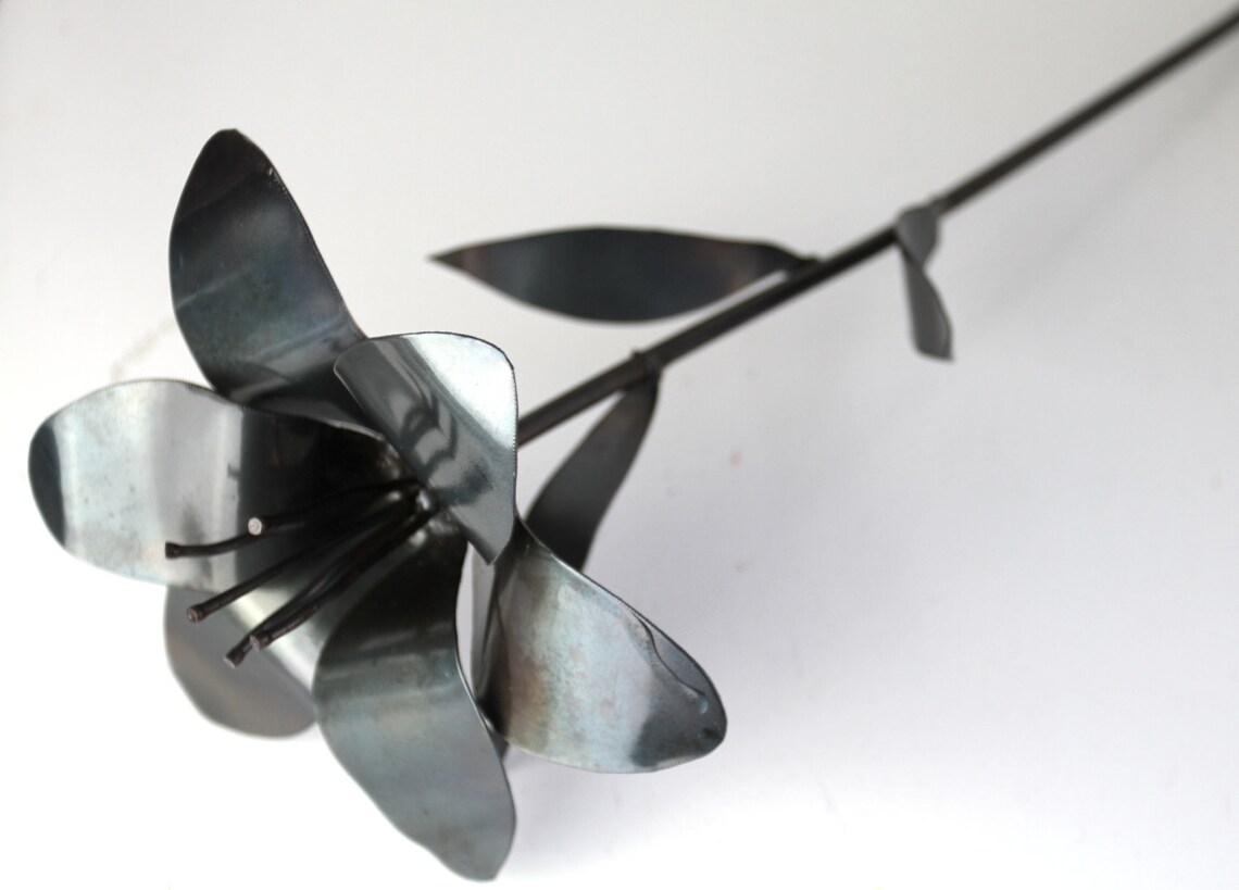 Steel Lily Metal Flower First Holy Communion Gift - Etsy