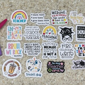 Teacher Sticker Pack Back to School - Etsy
